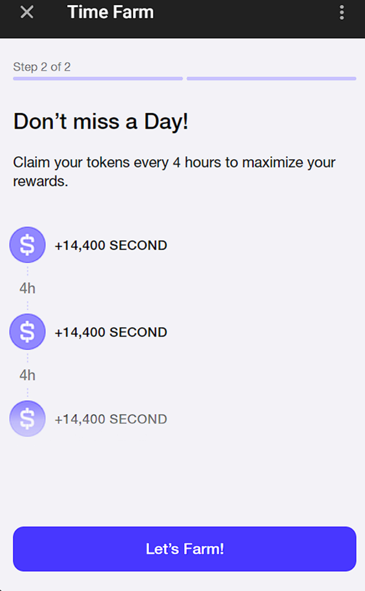 راهنمای کامل بازی تایم فارم (Time Farm) - ارزدیجیتال